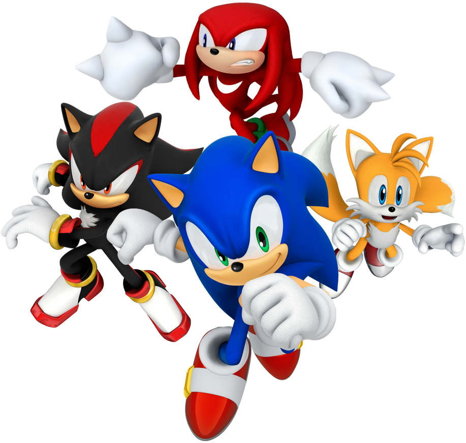 Sonic, Tails, Knuckles, and Shadow (soniclookyou) by ... Sonic, Tails, Knuckles, and Shadow (soniclookyou) by ...