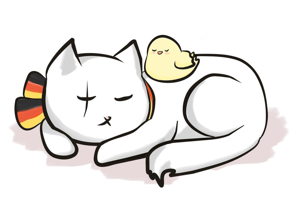Neko Prussia And Gilbird 3 By Gabipaciulo On Deviantart