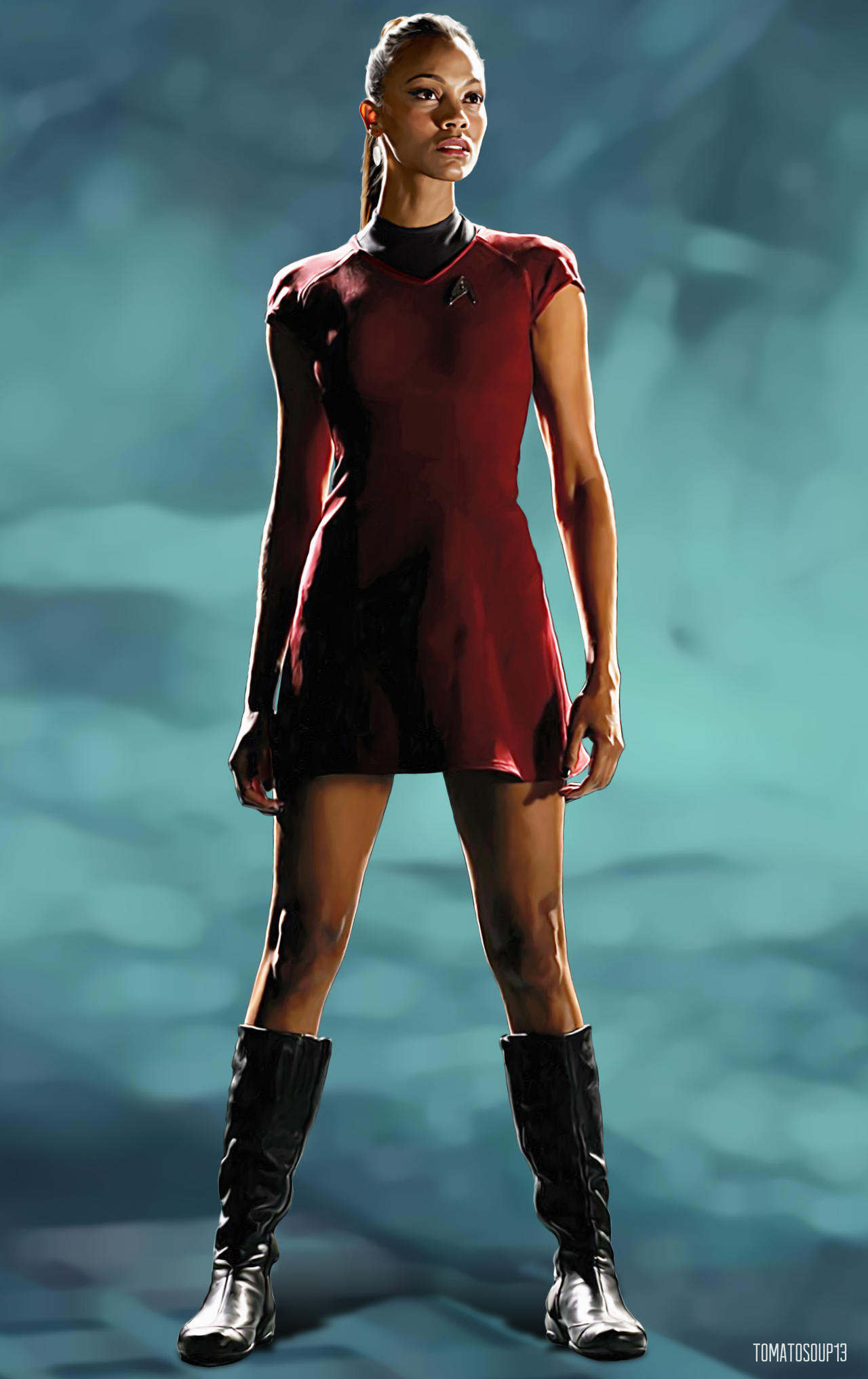 Star Trek Uhura Zoe Saldana By Wolverine103197 On Deviantart