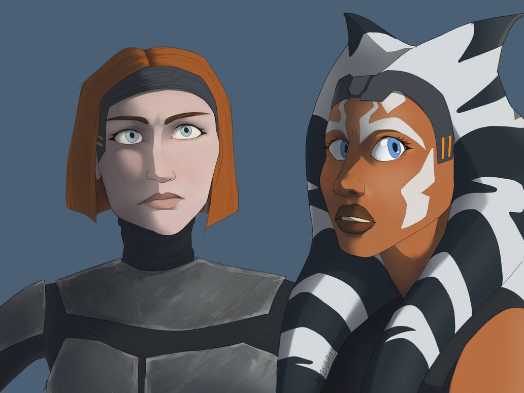 Bo Katan And Ahsoka By Plosbros On Deviantart