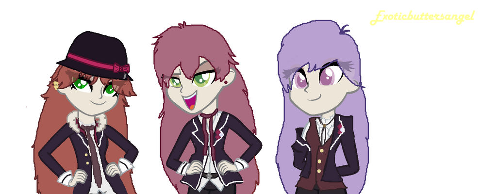 Diabolik Lovers Genderbend Triplets By Exoticbuttersangel On Deviantart