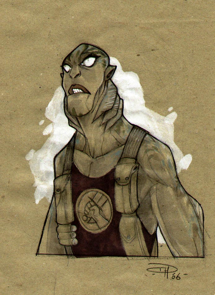 Abe Sapien's sketch by DenisM79 on DeviantArt
