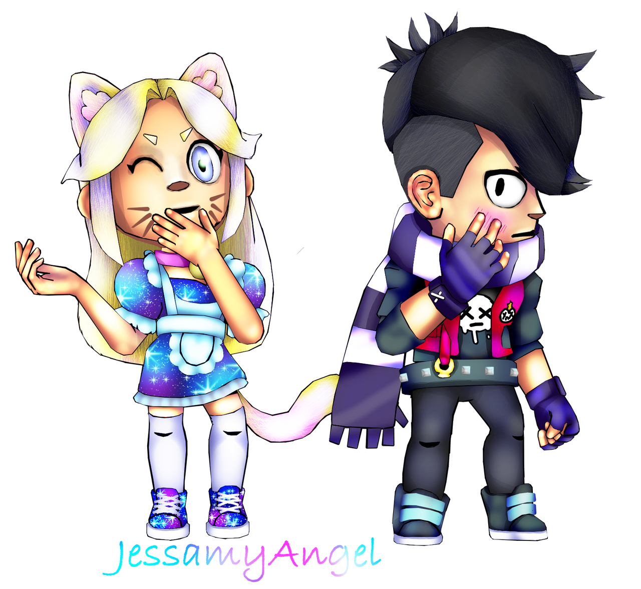 Brawl Stars Edgar X Colette 3 By Jessamyangel On Deviantart
