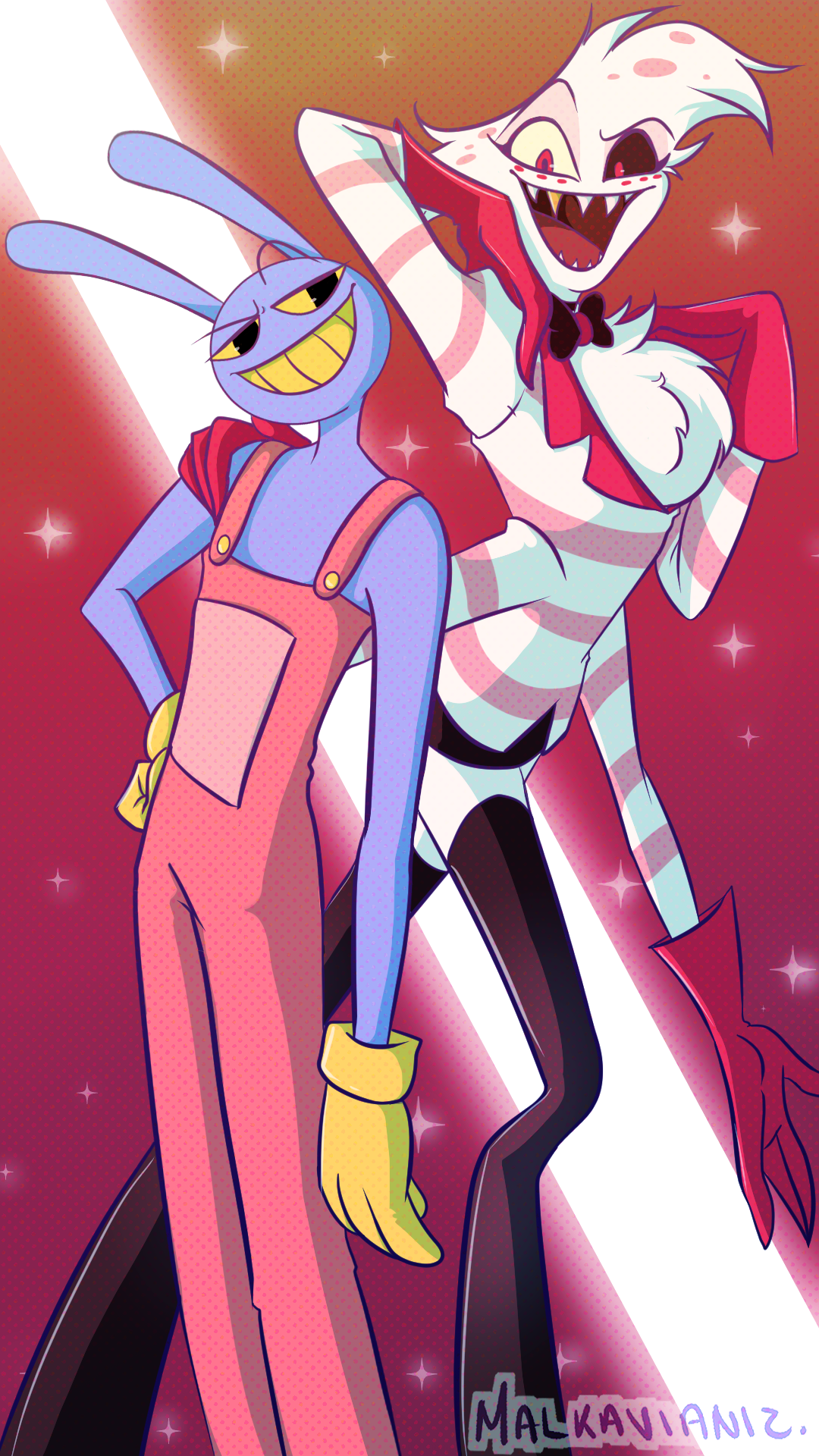 Jax And Angel Dust By Malkavianiz On Deviantart