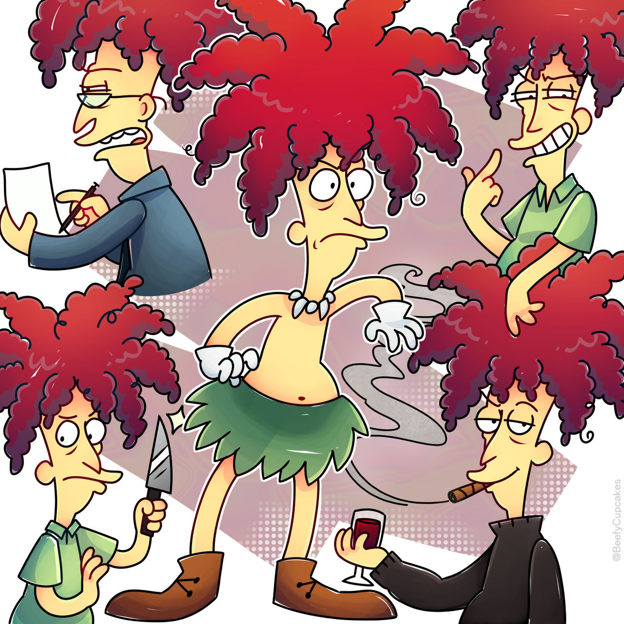 Sideshow Bob Fan Art By Beefycupcakes On Deviantart