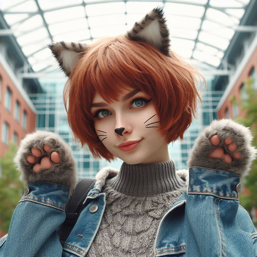 Cute Red Haired Catgirl 26 By Mysticnitekatt On Deviantart