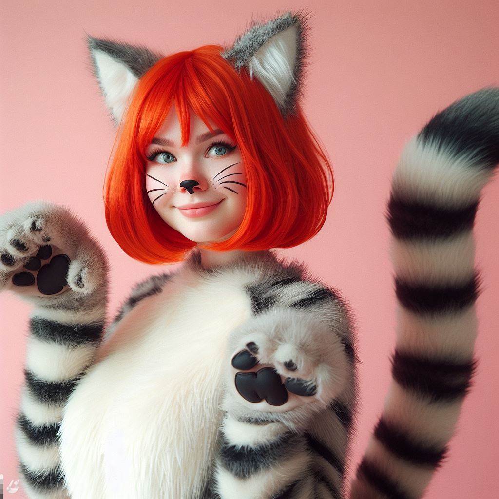 Cute Cuddly Grey Tabby Cat Catgirl By Mysticnitekatt On Deviantart