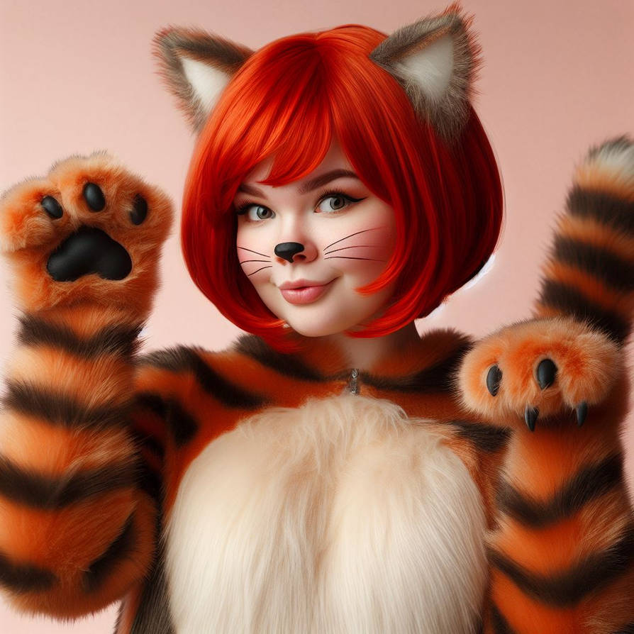 Yet Another Cute Chubby Tabby Cat Catgirl By Mysticnitekatt On Deviantart