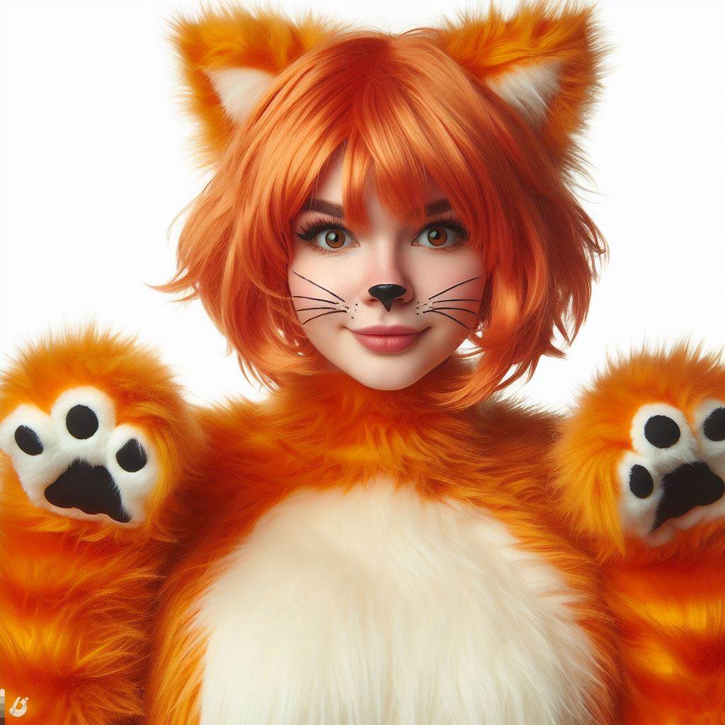 Cute Cuddly Chubby Orange Tabby Cat Catgirl 2 By Mysticnitekatt On Deviantart