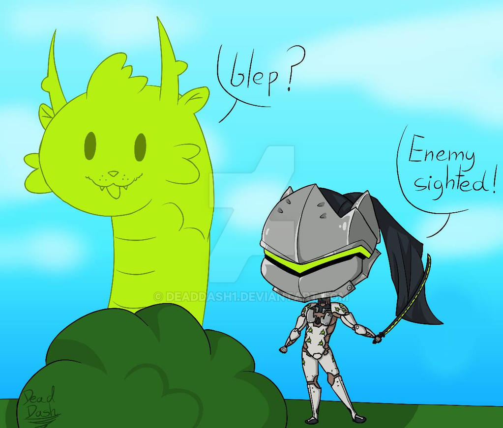 Overwatch Chibi Genji And His Dragon By Deaddash1 On Deviantart