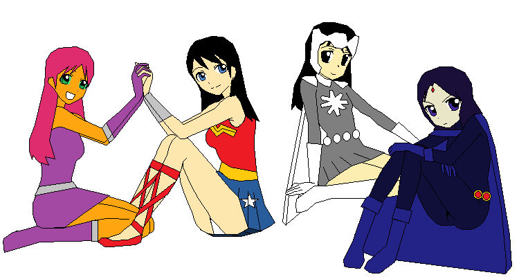 Titans Girls Early By Cjm 94x On Deviantart