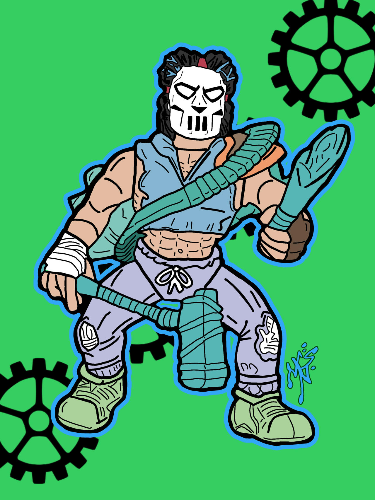 Playmates Tmnt Casey Jones By Markg72 On Deviantart