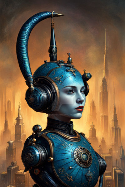 Futuristic Radio Girl By Hazelnutgarden On Deviantart