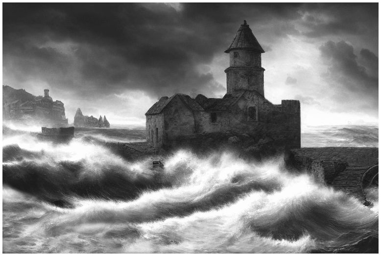 Old Building And Sea By Ci Annwn On Deviantart