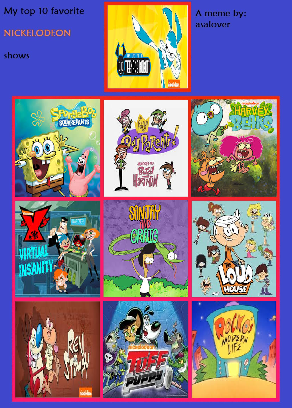 My Top 10 Favorite Nickelodeon Shows By Cartoonstar92 On Deviantart