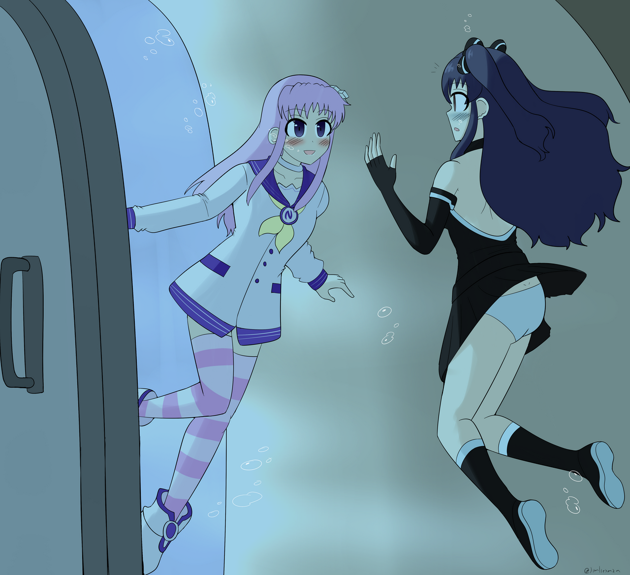 Com Uni And Nepgear Neptunia Pt3 By Jimliesman On Deviantart