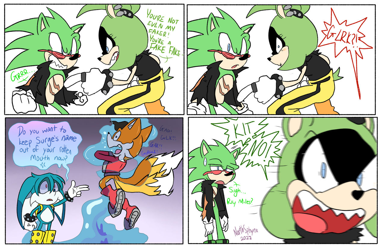 Scourge And Miles Meet Surge And Kit By Northsphynx On Deviantart