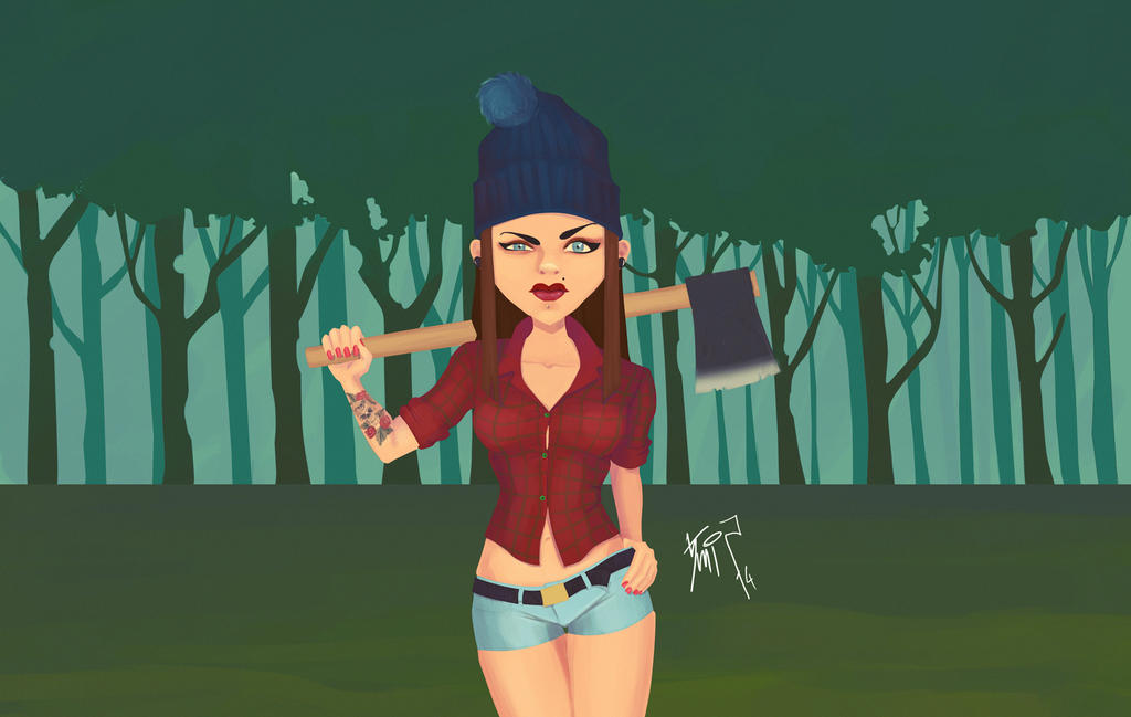 Lumberjackgirl By Safony4 On Deviantart