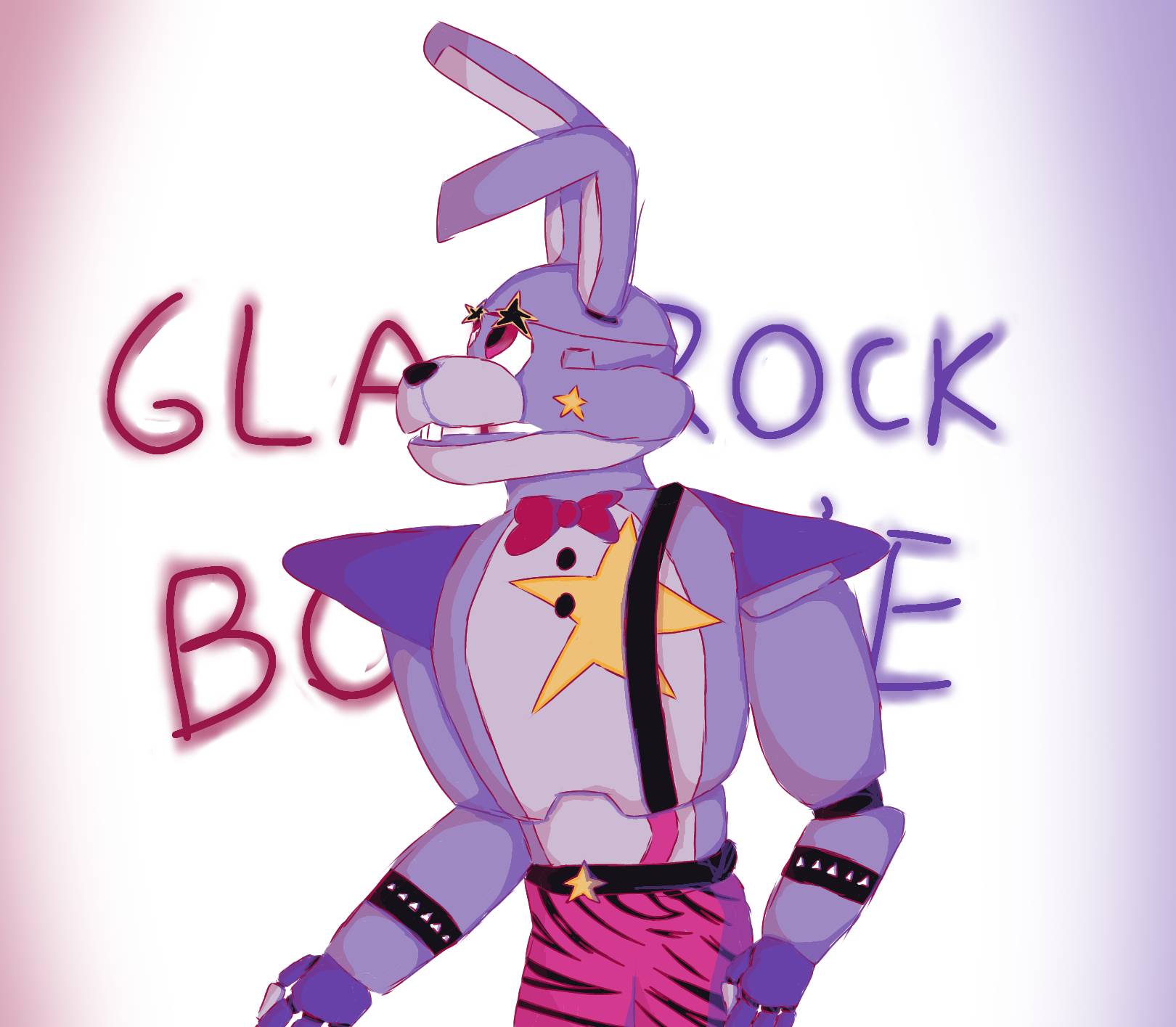 Fnaf Security Breach Glamrock Bonnie Fanart By Catfrompoland On Deviantart
