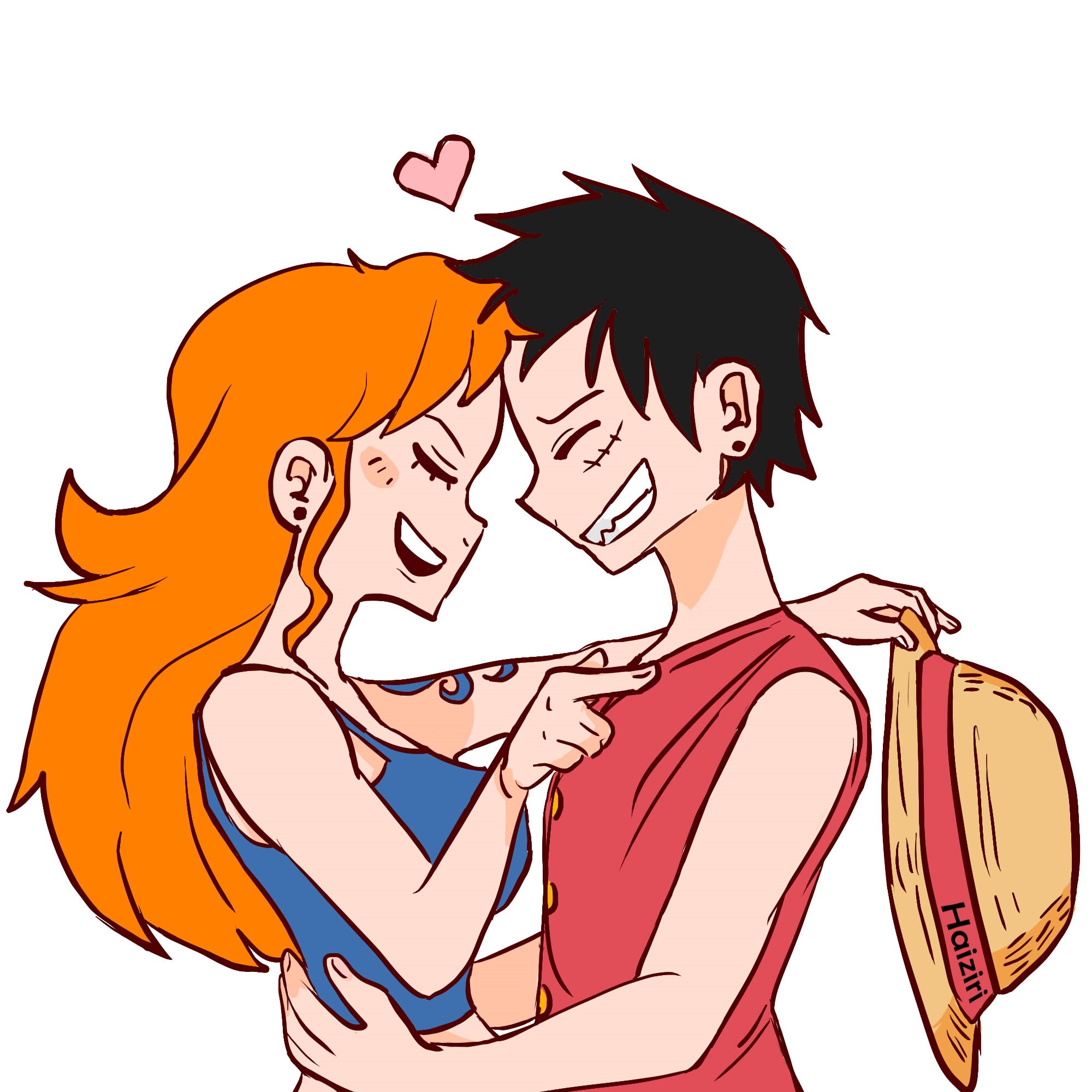 Luffy X Nami Flirting By Haiziri On Deviantart