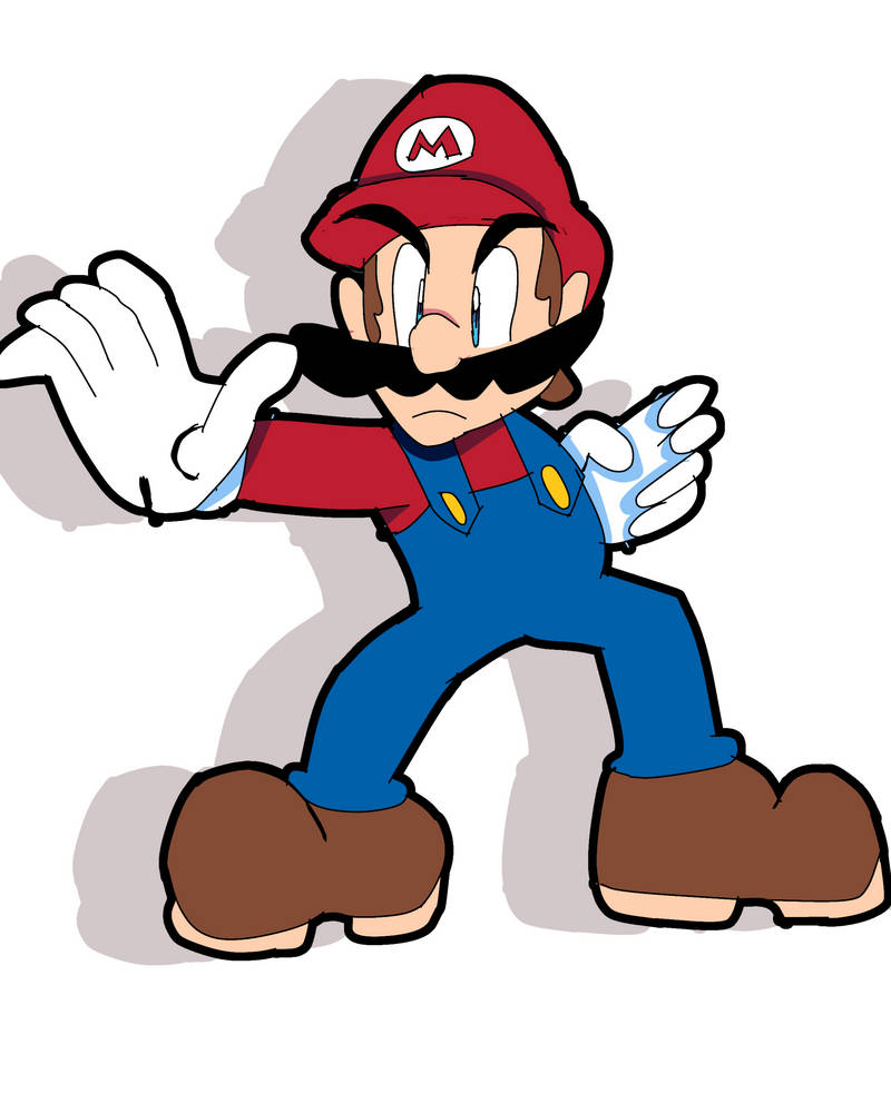 Mario Super Smash Bros Brawl Pose Redraw By Newgennitro On Deviantart