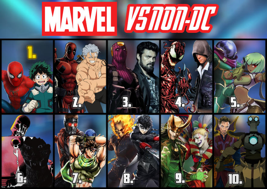 Top 10 Favourite Marvel Vs Non Dc Fights By Smashpug64 On Deviantart