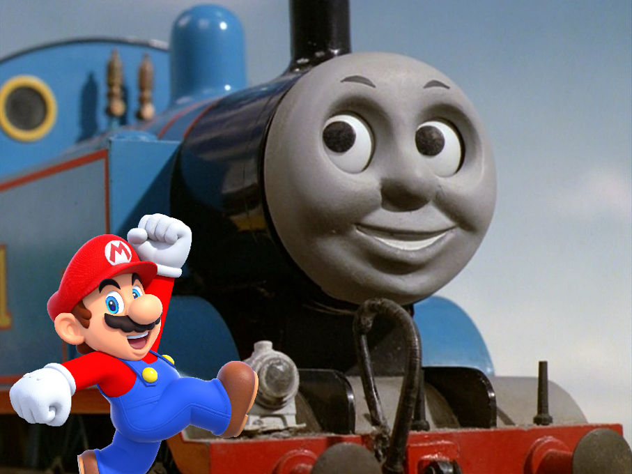 Thomas And Mario By Avilmig On Deviantart