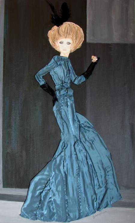 Lady In Blue Dress by cityxblossom on DeviantArt