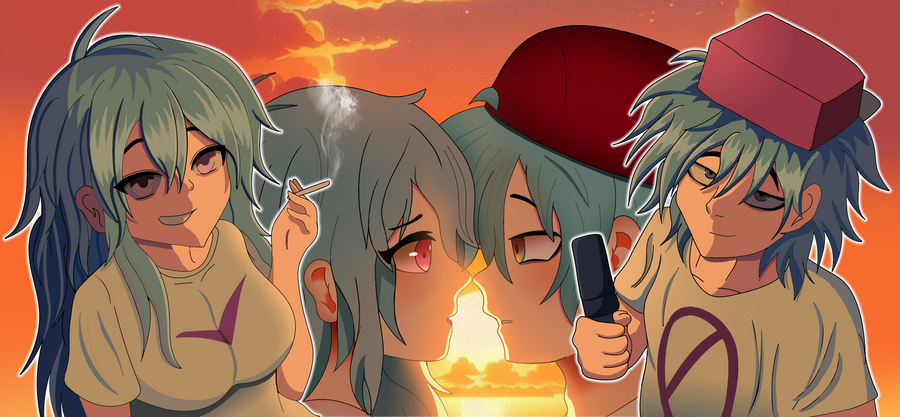 Bf X Sky Fnf Fanart A Unique Sunset By Rafprosplayer On Deviantart