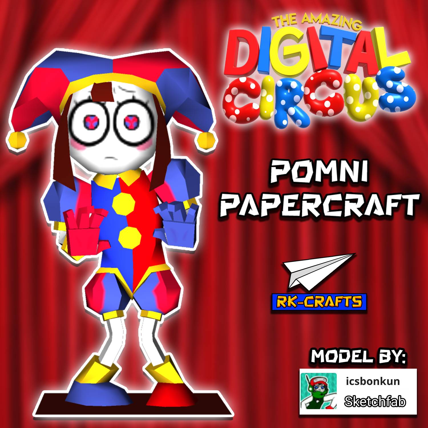 The Amazing Digital Circus Pomni Papercraft By Rk Crafts On Deviantart