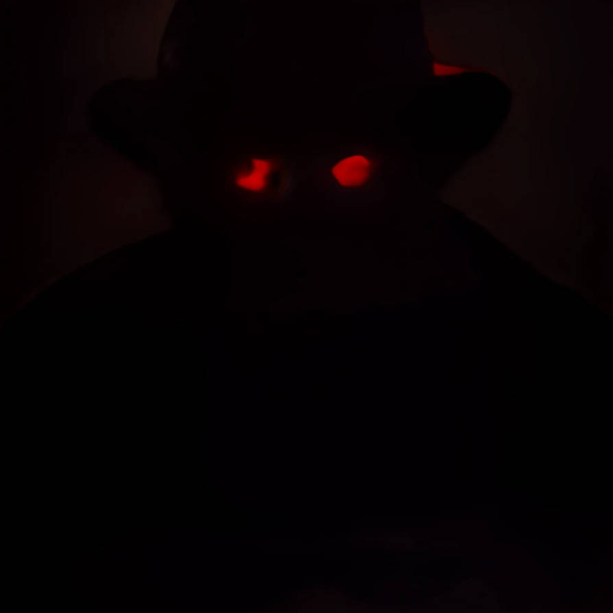Shadowy Hat Man With Glowing Red Eyes By Lemonface2001 On Deviantart