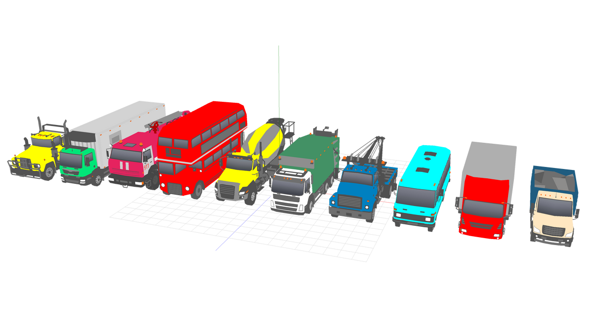 Mmd Vehicles Low Poly Pack 02 By Yoshxxmmd On Deviantart