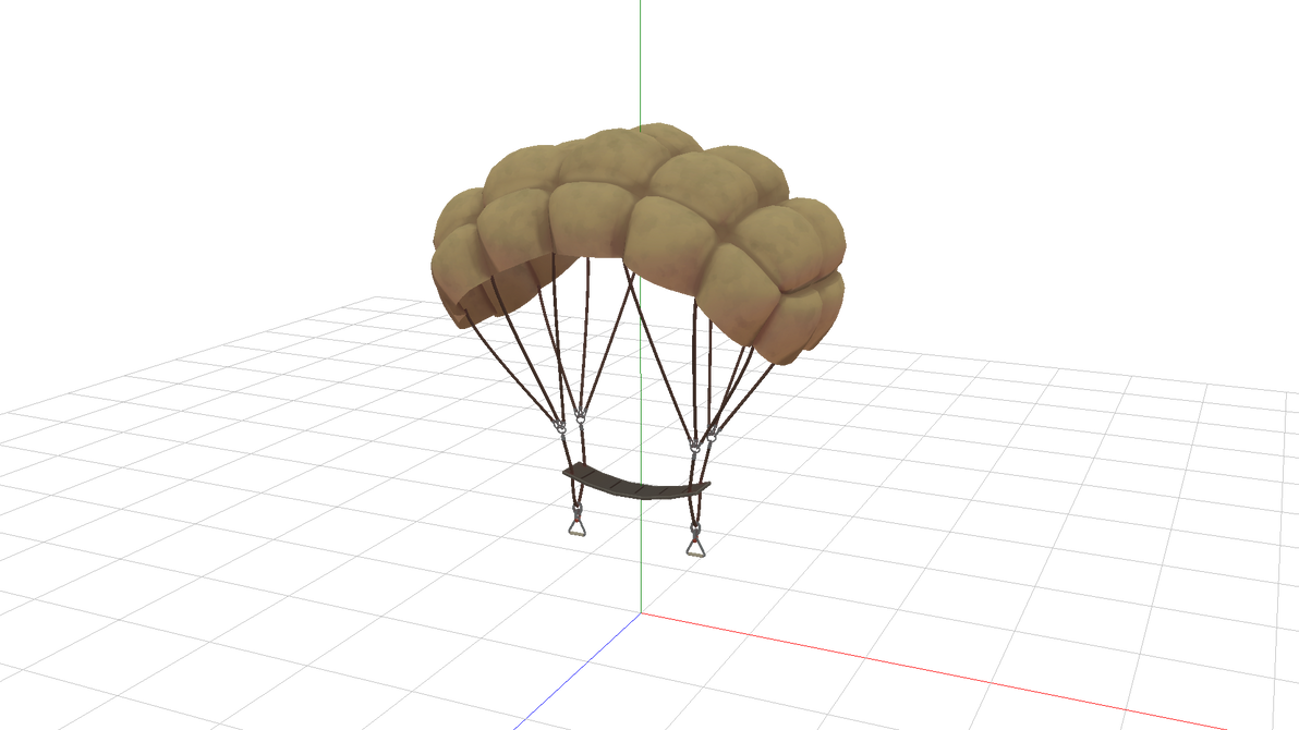 Mmd Parachute Low Poly By Yoshxxmmd On Deviantart