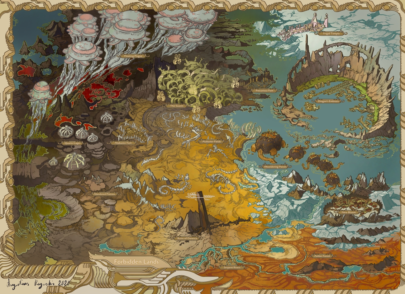 Forbidden Lands Map by AugustinasRaginskis on DeviantArt Forbidden Lands Map by AugustinasRaginskis on DeviantArt