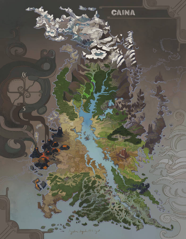 Caina Map by AugustinasRaginskis on DeviantArt Caina Map by AugustinasRaginskis on DeviantArt