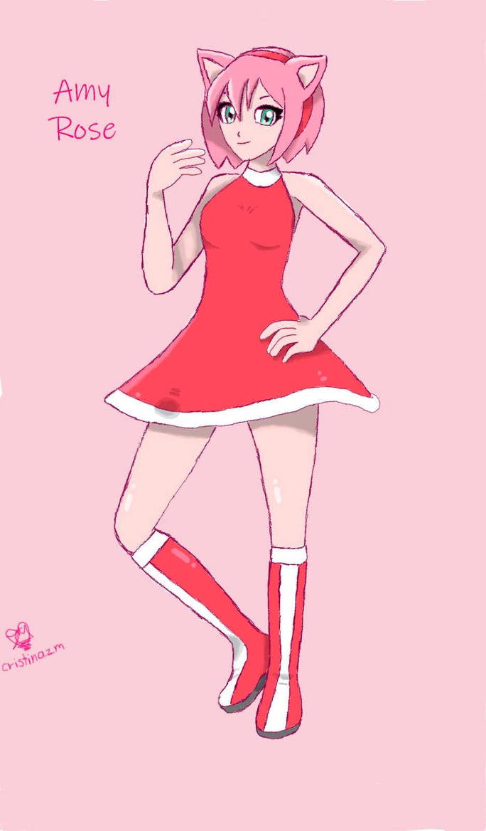 Amy Rose Anime By Amy Rosse On Deviantart