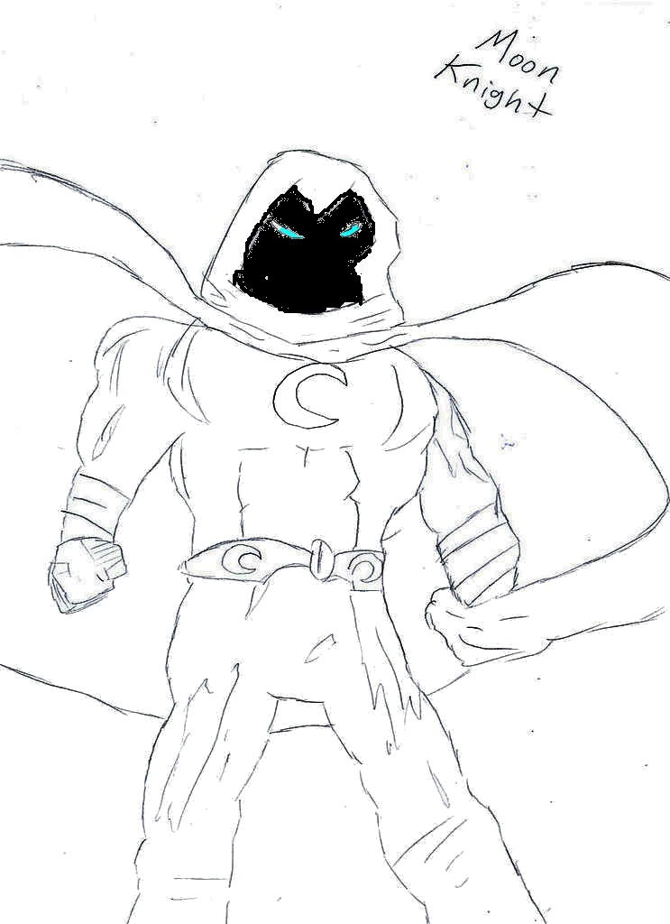 Moon Knight Sketch by Chickenmonkey707 on DeviantArt