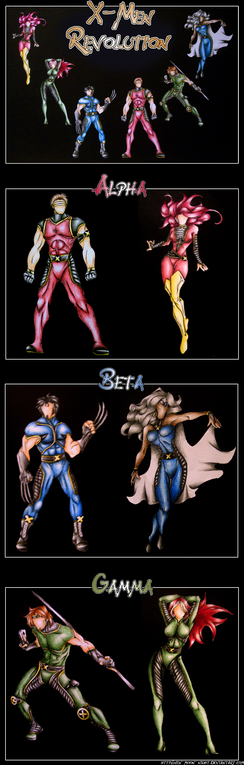 X-Men Revolution - Final Color by new-moon-night on DeviantArt