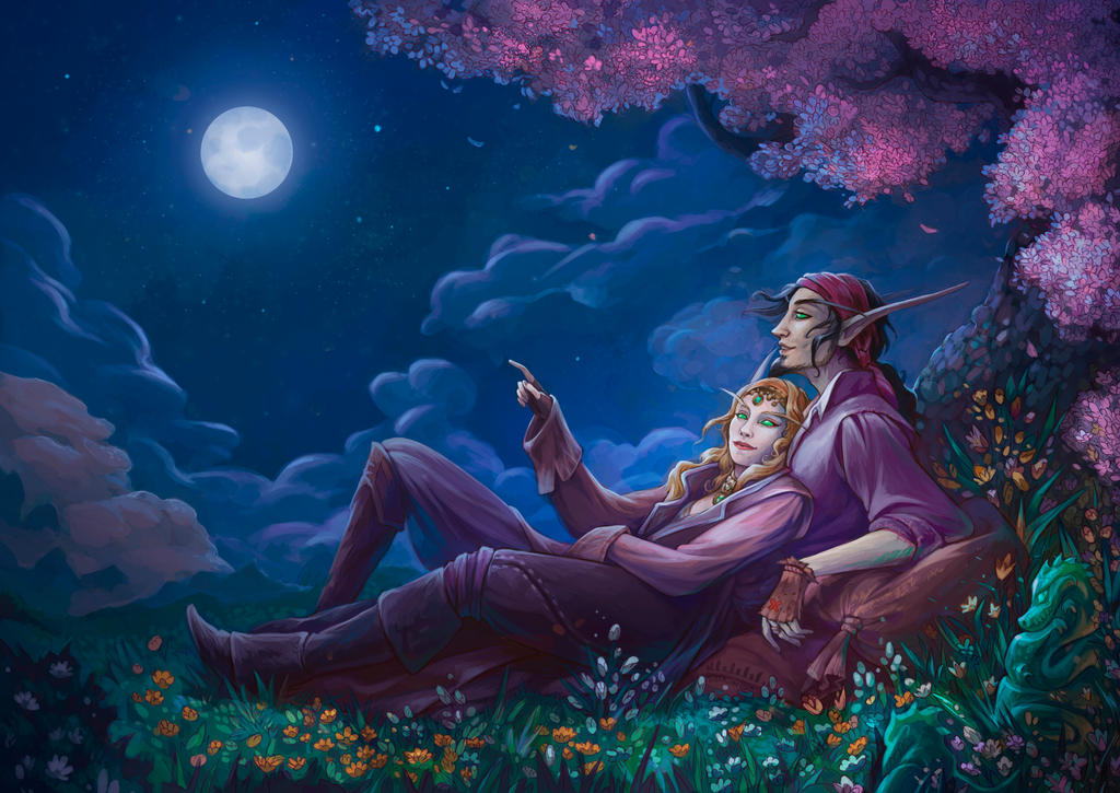 Commission Stargazing By Liberlibelula On Deviantart