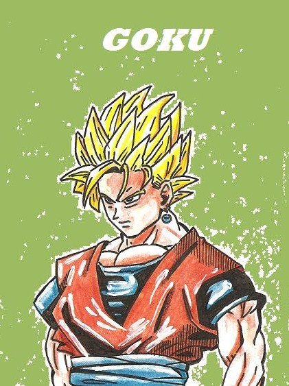 Goku in color. by bi-polish on DeviantArt