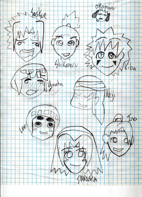 Naruto Faces Part 1 by daniku-chan on DeviantArt