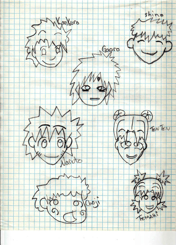 Naruto Faces Part 2 by daniku-chan on DeviantArt