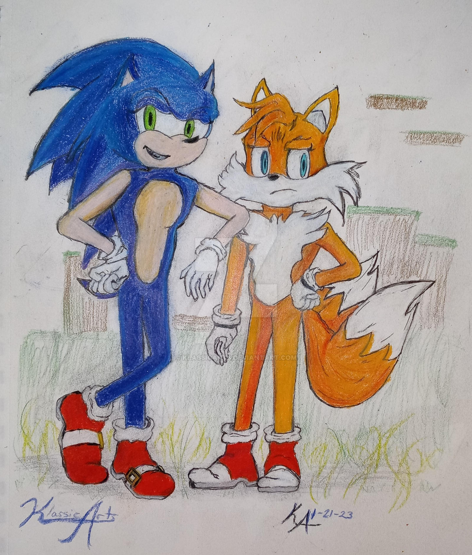 Sonic Chillin On Tails Hes A Bit Bothered V1 By Klassicarts On Deviantart