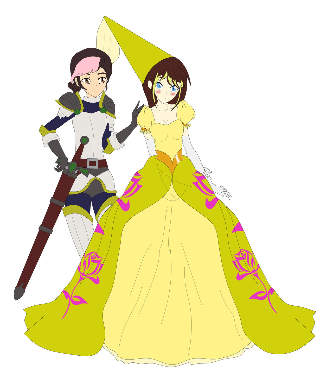 Renaissance Fair 1 Sir Miko And Princess Charcoal By Goldsart N Stuff