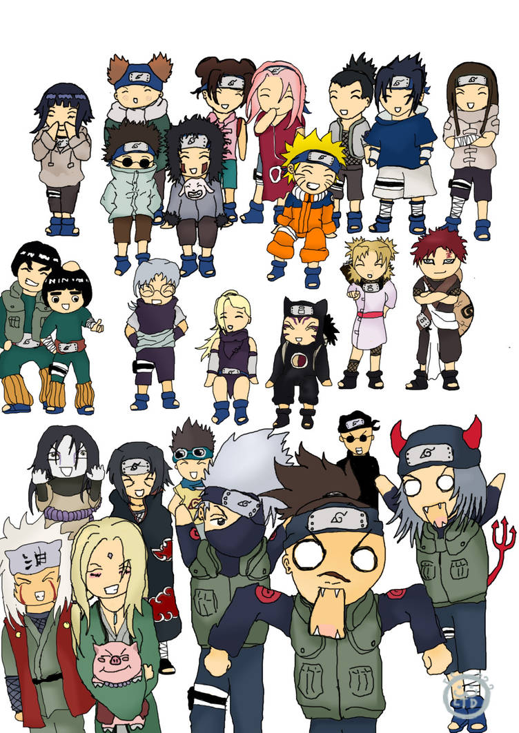 naruto chibis by Latristessedurera on DeviantArt
