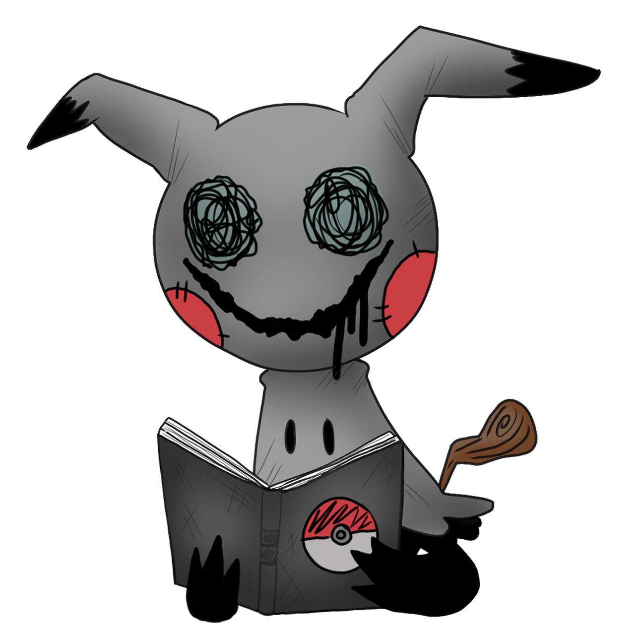 Shiny Mimikyu Reads Sticker By Dragthereaper On Deviantart
