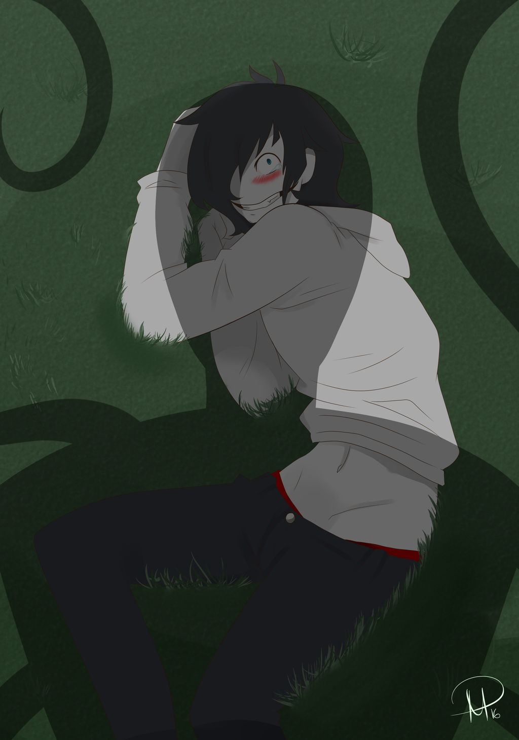 Slender X Jeff Please Dont By Magic Peanut On Deviantart