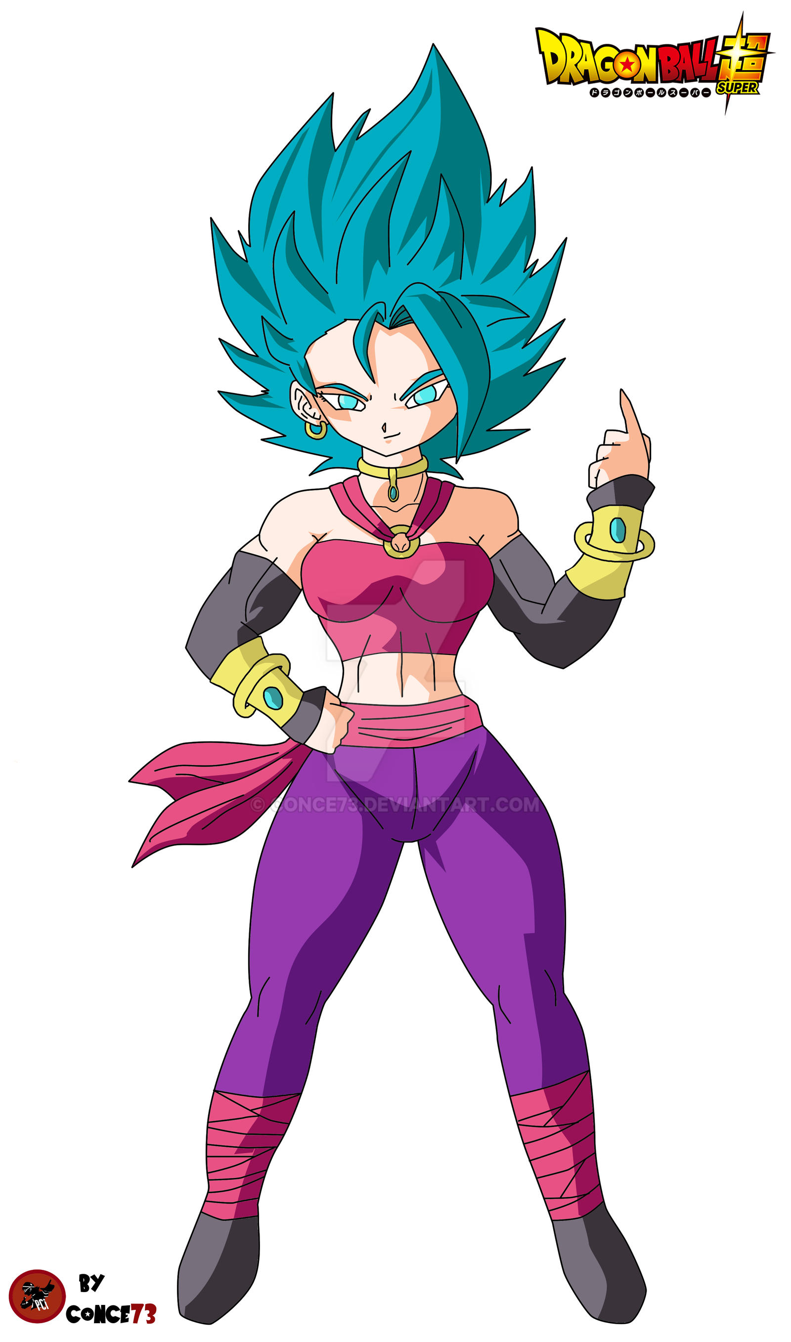 Caulifla Ssj Blue God By Conce73 On Deviantart
