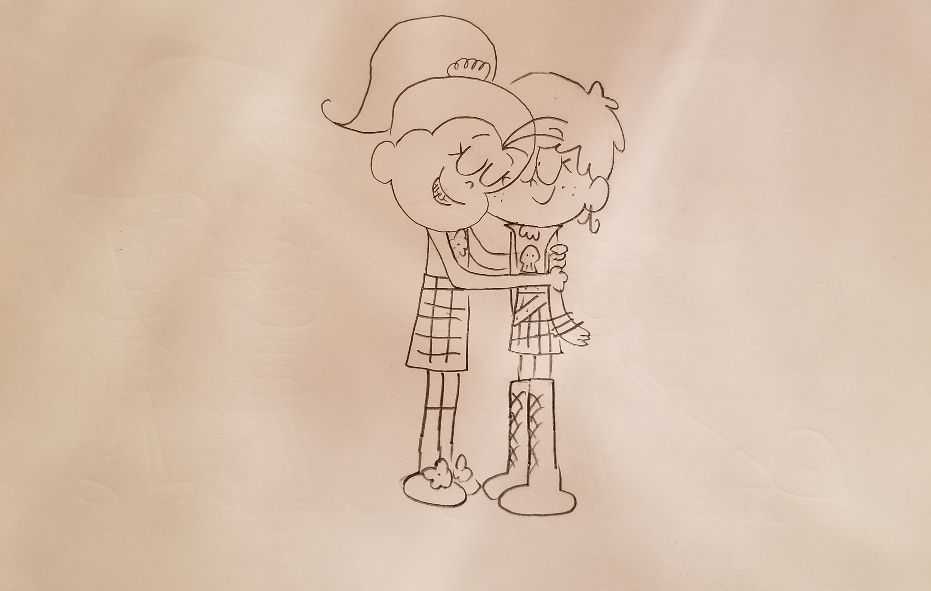 Luan Hugging Luna Resubmitted By Patricksiegler1999 On Deviantart