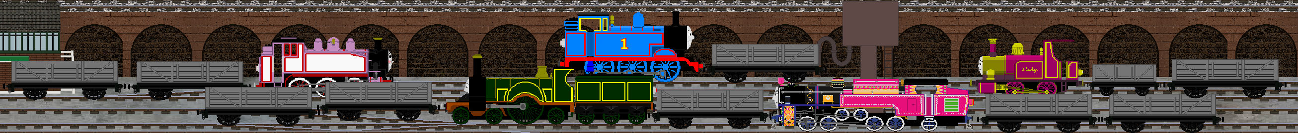 Thomas Emily Rosie Lady And Ashima Shunting By Teaganm On Deviantart